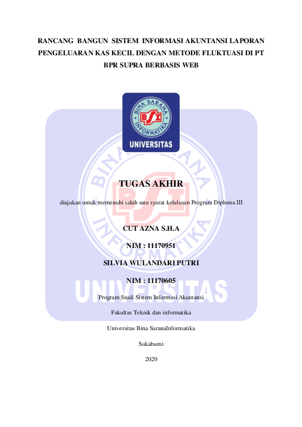 (PDF) Rancang Bangun Sistem Informasi Akuntansi Laporan Pengeluaran Kas ...