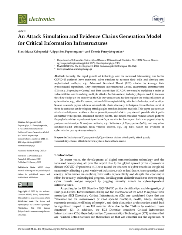 (PDF) An Attack Simulation and Evidence Chains Generation Model for ...