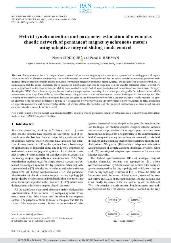 (PDF) Hybrid Control for Chaotic Motor Networks