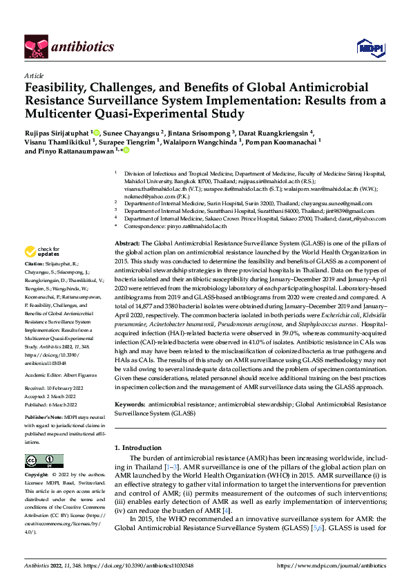 (PDF) Feasibility, Challenges, and Benefits of Global Antimicrobial ...