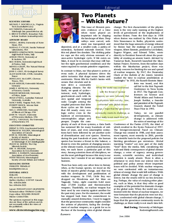(PDF) Two Planets - Which Future?