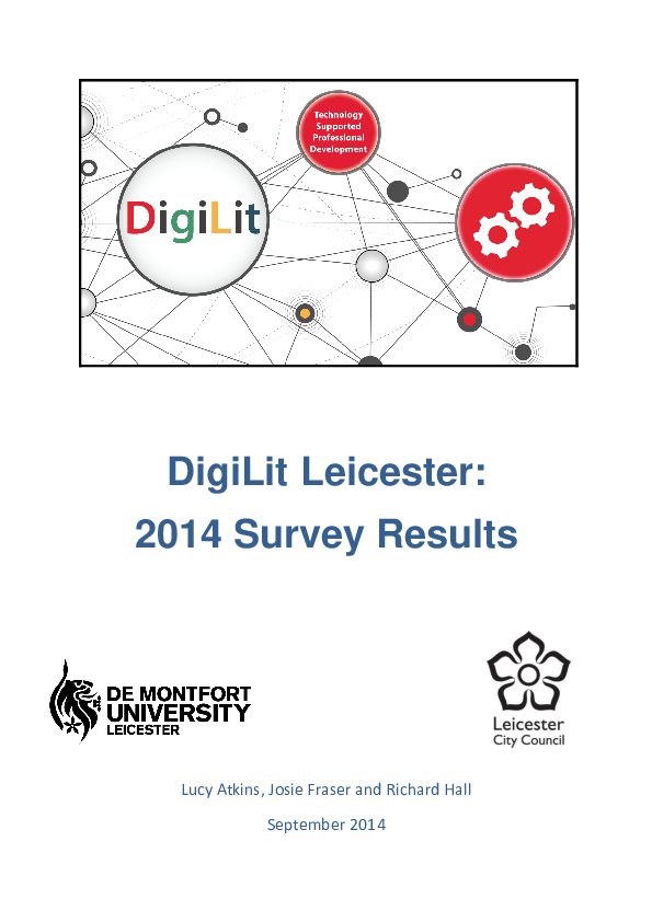 (PDF) DigiLit Leicester: 2014 Survey Results