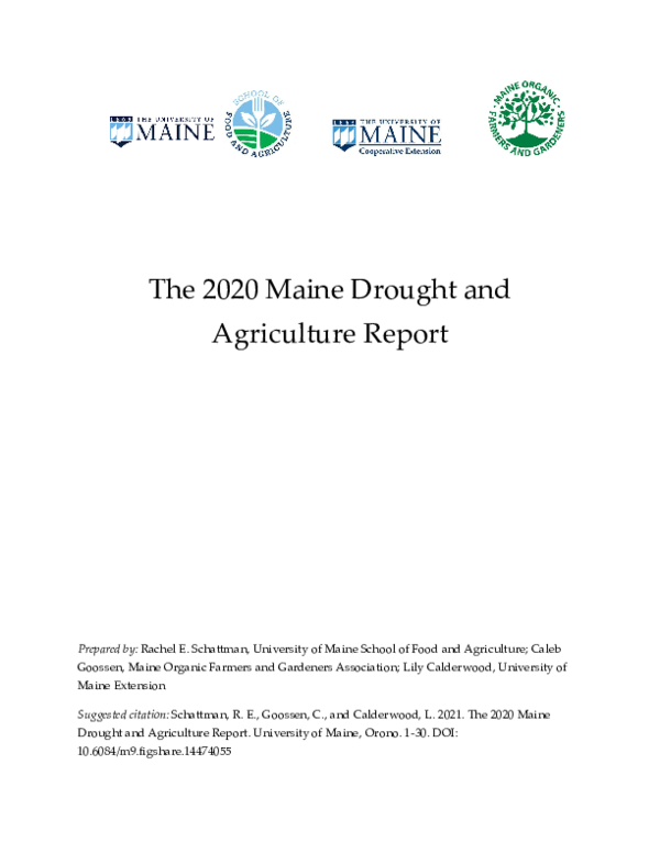 (PDF) The 2020 Maine Drought and Agriculture Report