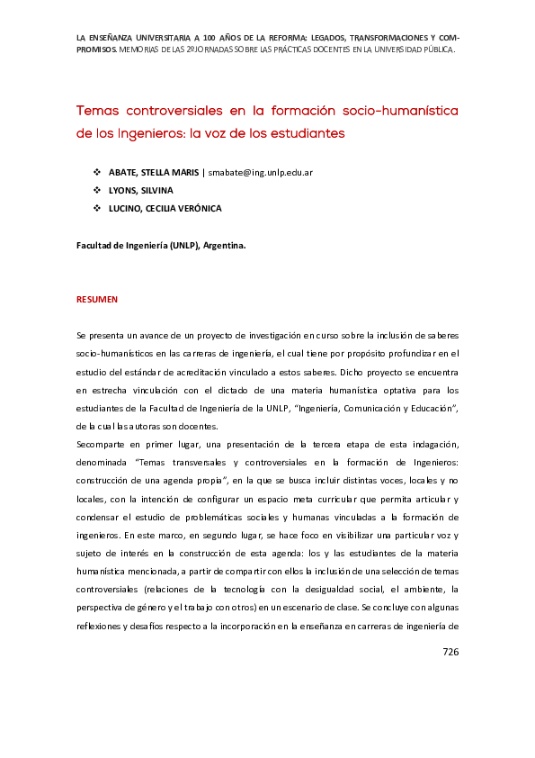 (PDF) Temas controversiales en la formación socio-humanística de los ...