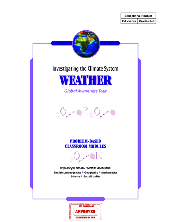 (PDF) Investigating the Climate System: WEATHER. Global Awareness Tour ...