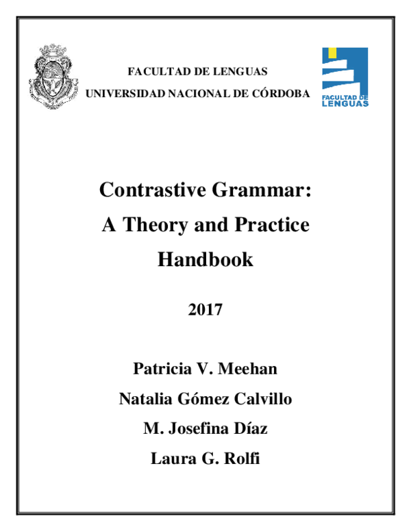 (PDF) Contrastive grammar : a theory and practice handbook