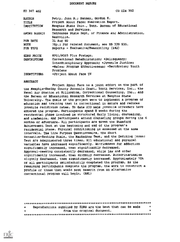 (PDF) Project About Face: Evaluation Report