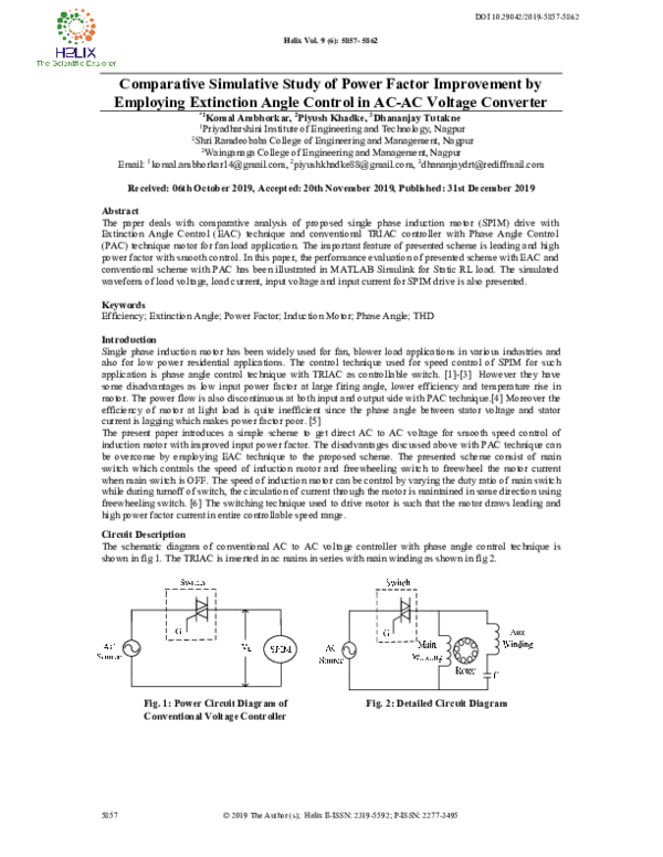 (PDF) Comparative Simulative Study of Power Factor Improvement by ...