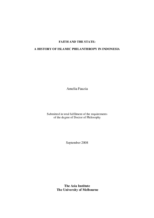 (PDF) Faith and the State