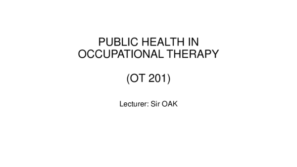 (PDF) Core activities of public health