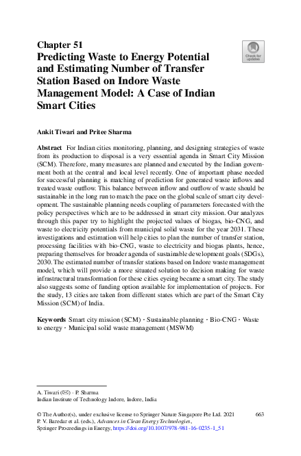 (PDF) Predicting Waste to Energy Potential and Estimating Number of ...