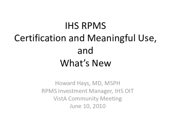 (PDF) Meaningful Use Of Electronic Health Records