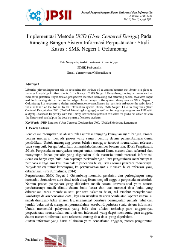 (PDF) Implementasi Metode UCD (User Centered Design) Pada Rancang Bangun Sistem Informasi ...