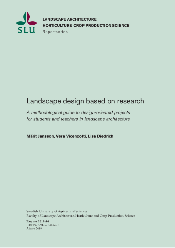 (PDF) Landscape design based on research