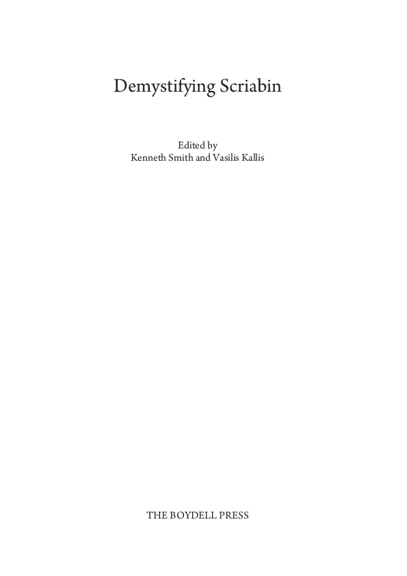 (PDF) Temporal Perspectives in Scriabin’s Late Music