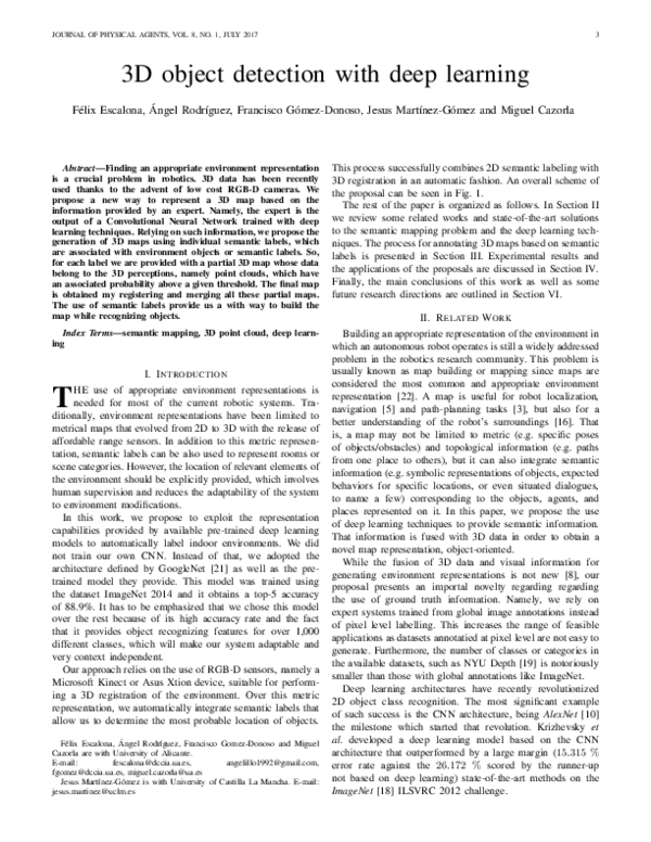 (PDF) 3D object detection with deep learning | Félix Escalona ...