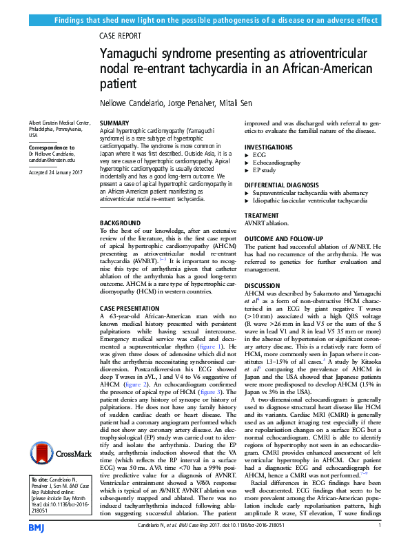 (PDF) Yamaguchi Syndrome in an African-American Patient