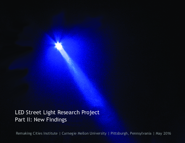 (PDF) LED Street Light Research Project Part II: New Findings | Stephen ...