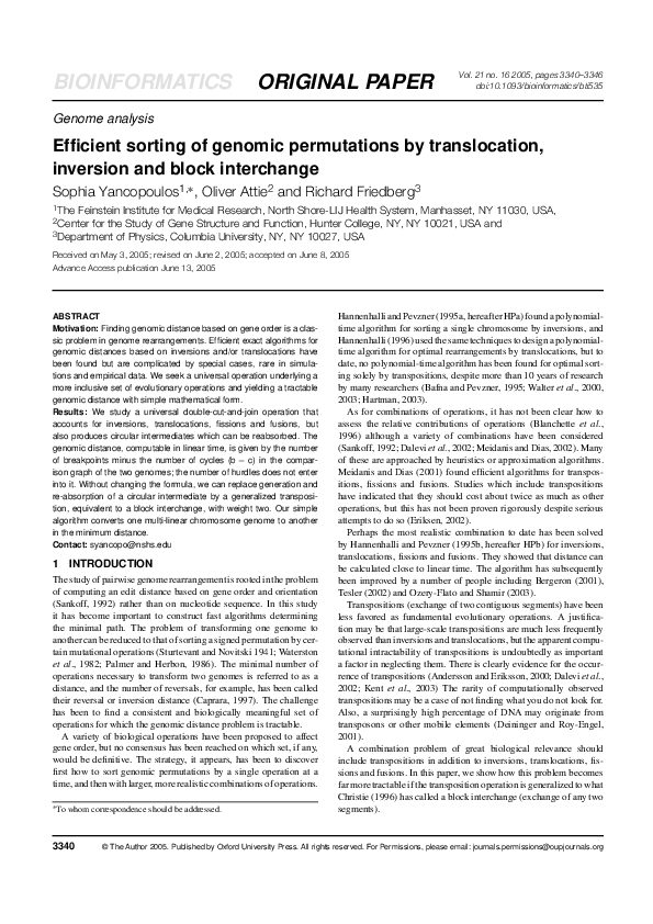 (PDF) Bioinformatics Original Paper