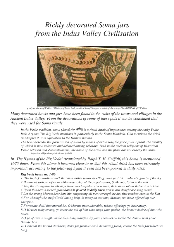 (PDF) Richly decorated Soma jars from the Indus Valley Civilisation