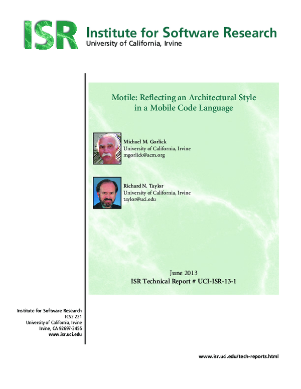 (PDF) MOTILE: A Mobile Language for Decentralized Services