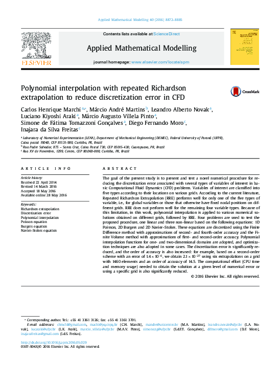 Pdf Polynomial Interpolation With Repeated Richardson Extrapolation To Reduce Discretization