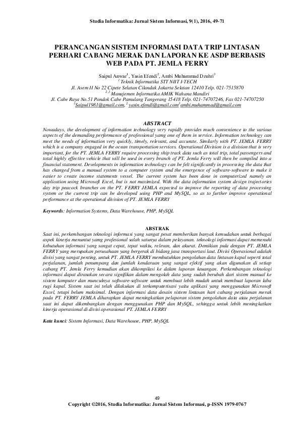 (PDF) Perancangan Sistem Informasi Data Trip Lintasan Perhari Cabang ...
