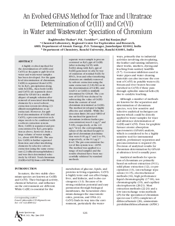 (PDF) An Evolved GFAAS Method for Trace and Ultratrace Determination of ...