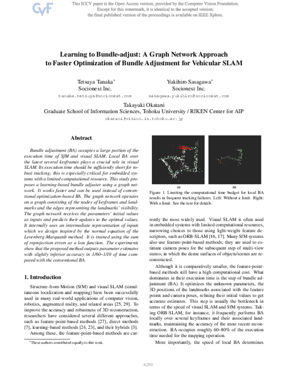 (PDF) Learning to Bundle-adjust: A Graph Network Approach to Faster Optimization of Bundle ...