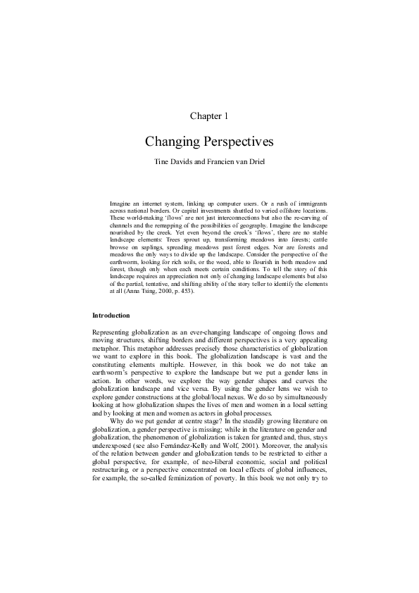 (PDF) Changing perspectives