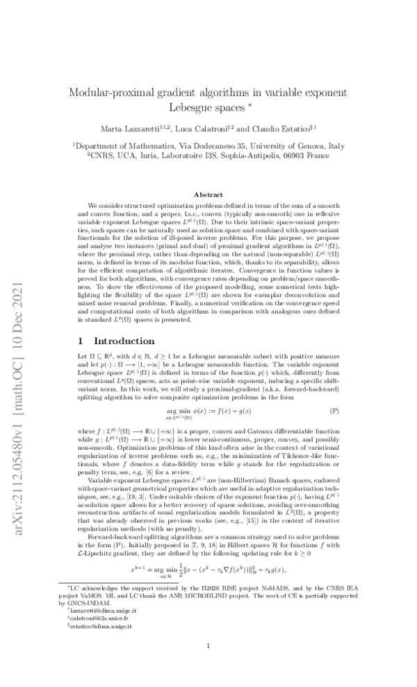 Pdf Modular Proximal Gradient Algorithms In Variable Exponent 8535