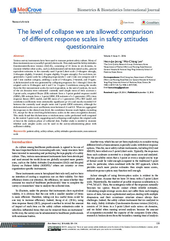 (PDF) The level of collapse we are allowed: Comparison of different ...