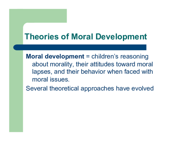 (PDF) Theories of Moral Development | Glorianne Leck - Academia.edu