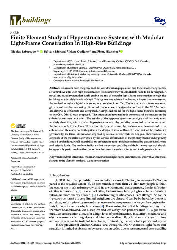(PDF) Finite Element Study of Hyperstructure Systems with Modular Light ...