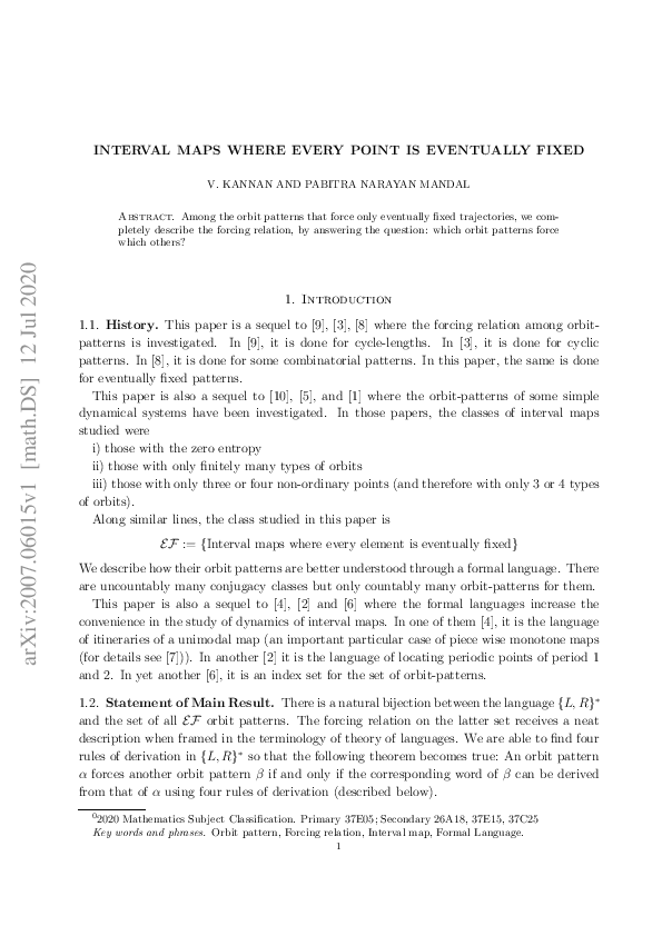 (PDF) Interval maps where every point is eventually fixed