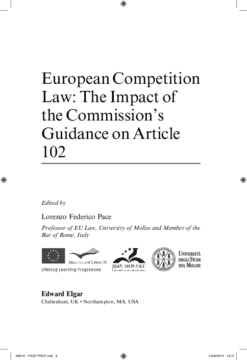 (PDF) European Competition Law: The Impact of the Commission’s Guidance ...