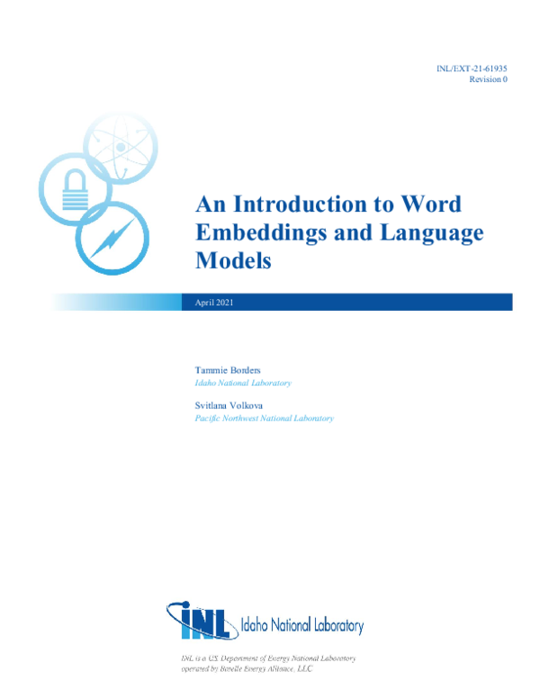 (PDF) An Introduction to Word Embeddings and Language Models