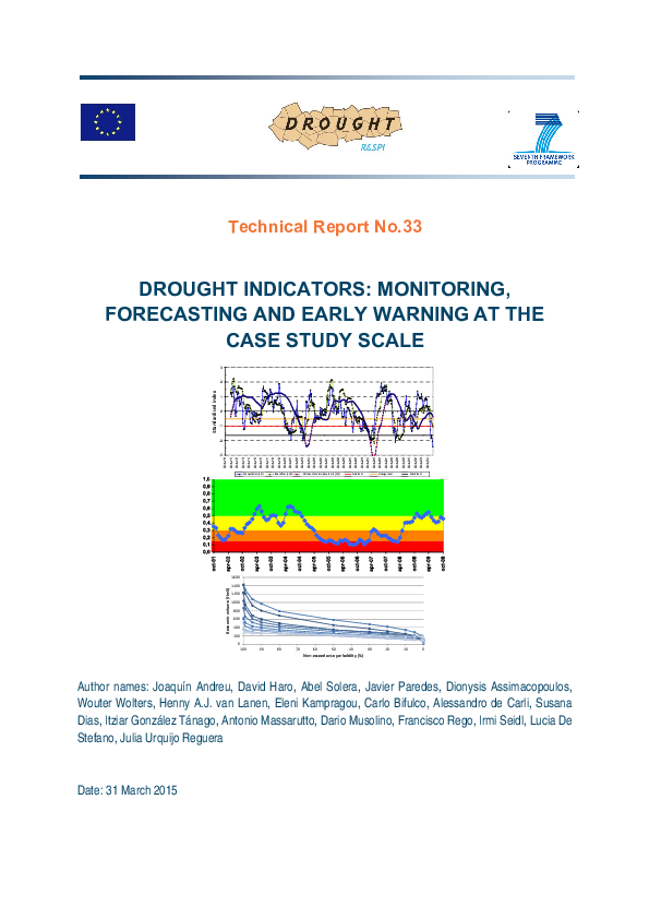 (PDF) Drought Indicators: Monitoring, Forecasting and Early Warning at ...
