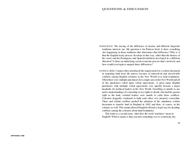(PDF) Appendix One: Questions and Discussions