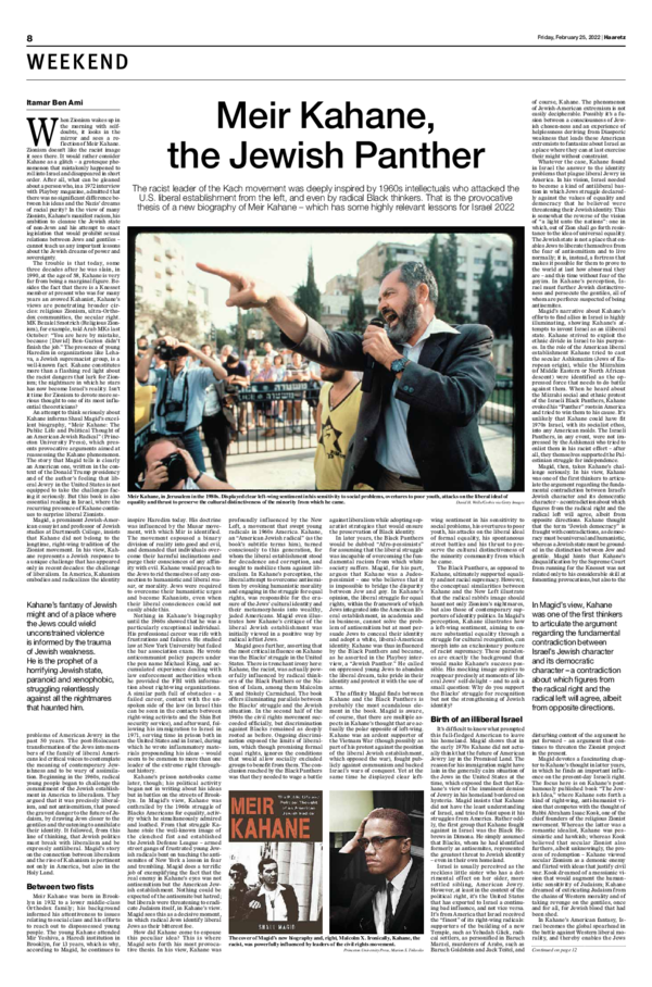 (PDF) A Review of Shaul Magid's Meir Kahane