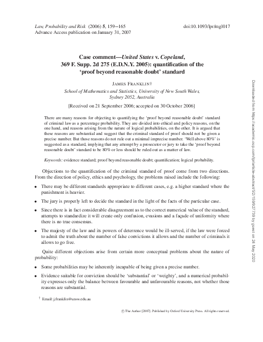 (PDF) Case comment--United States v. Copeland, 369 F. Supp. 2d 275 (E.D ...