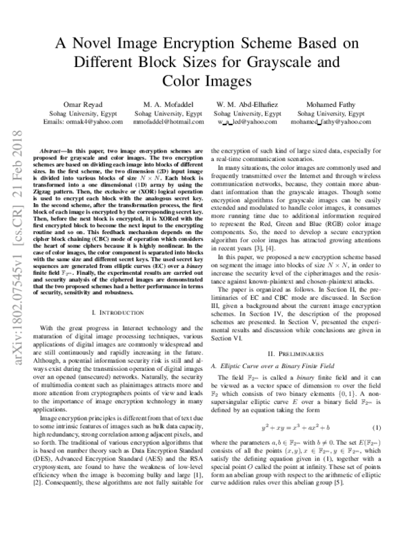 (PDF) A novel image encryption scheme based on different block sizes ...