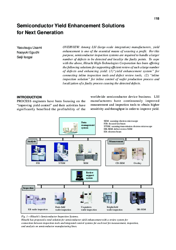 (PDF) Semiconductor Yield Enhancement Solutions for Next Generation ...