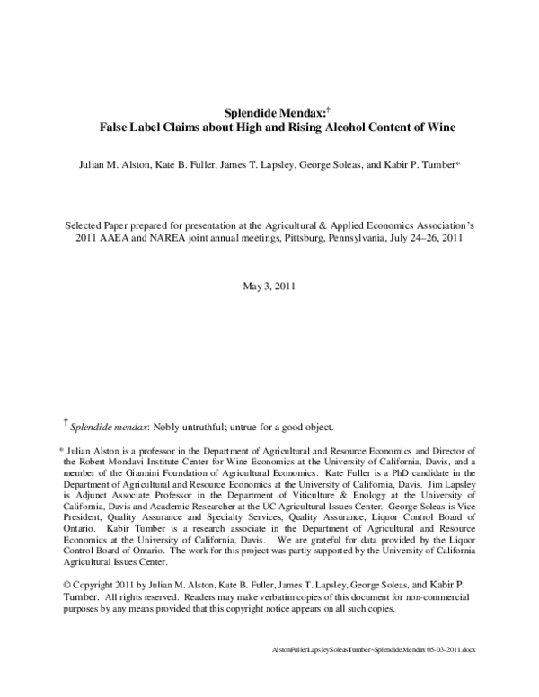 (PDF) Splendide Mendax: False Label Claims About High and Rising ...