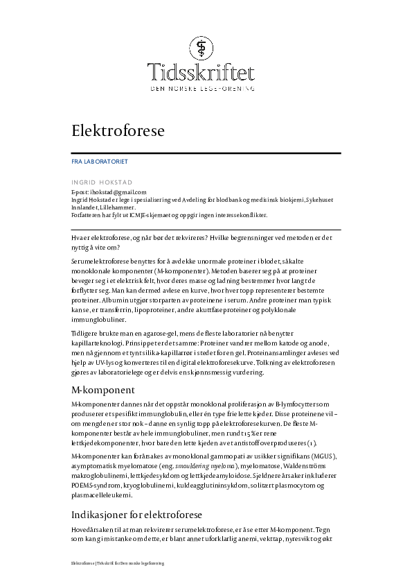 (PDF) Elektroforese