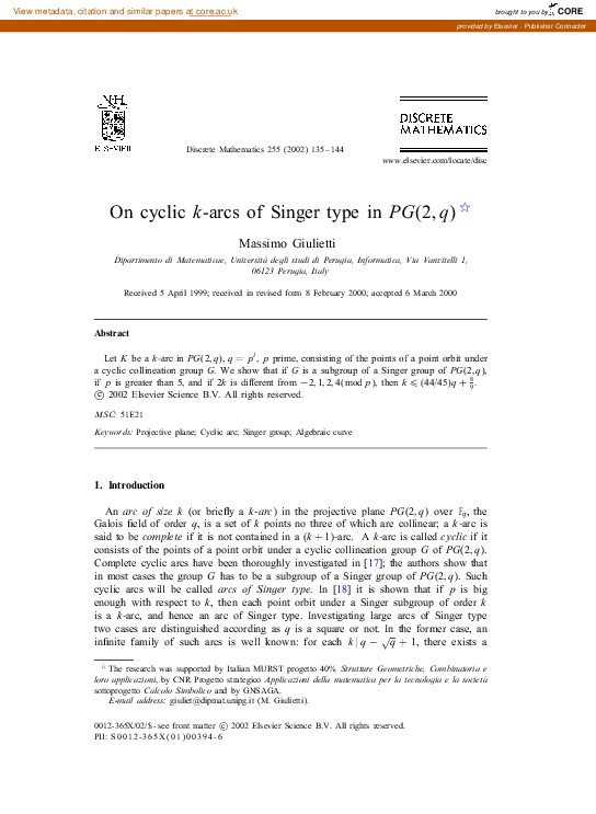 (PDF) On linear blocking sets in PG(2,qt)