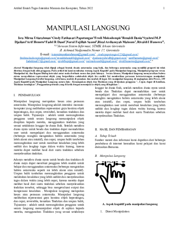 (DOC) MANIPULASI LANGSUNG