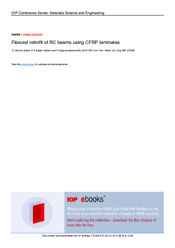 (PDF) Flexural retrofit of RC beams using CFRP laminates | Adsam Gideon ...