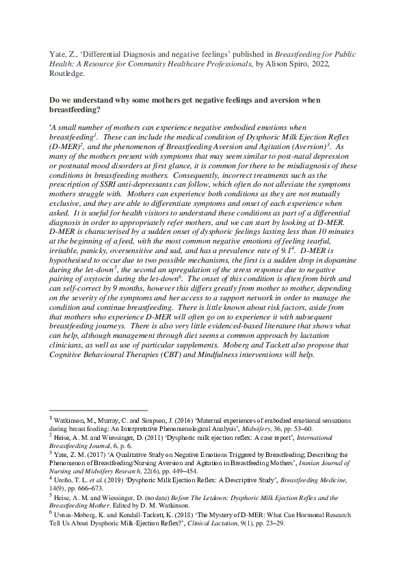 (PDF) Aversion Differential Diagnosis Article
