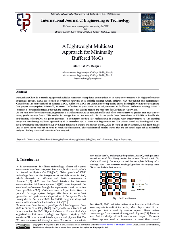 Pdf A Lightweight Multicast Approach For Minimally Buffered Nocs